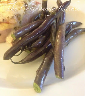 The Chardonnay Kitchen: Simple Side Dish: Purple Beans