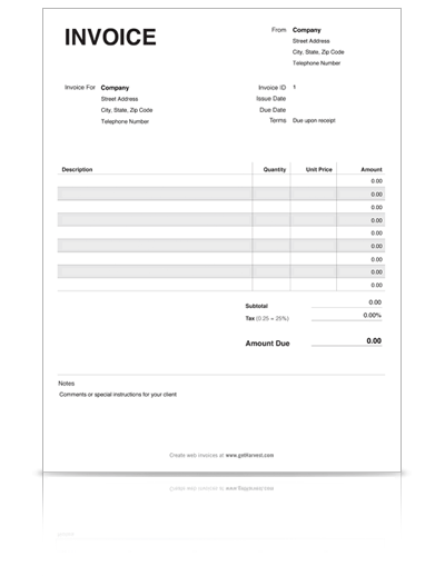Dummy Invoice Pdf - Invoice Template