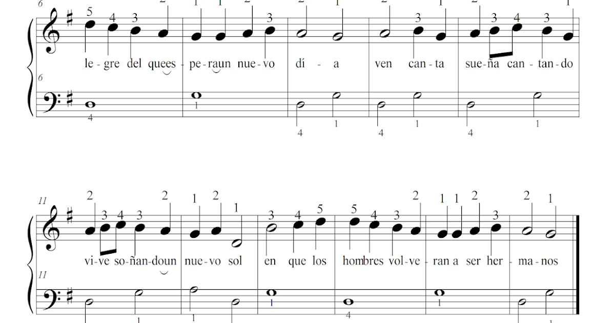 CEMCRUZ: HIMNO A LA ALEGRÍA - PIANO TUTORIAL + PARTITURA
