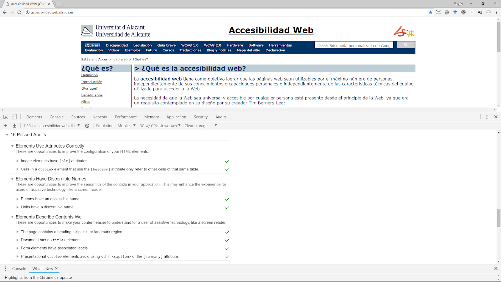 Accesibilidad En La Web Chrome Devtools Accessibility Reference