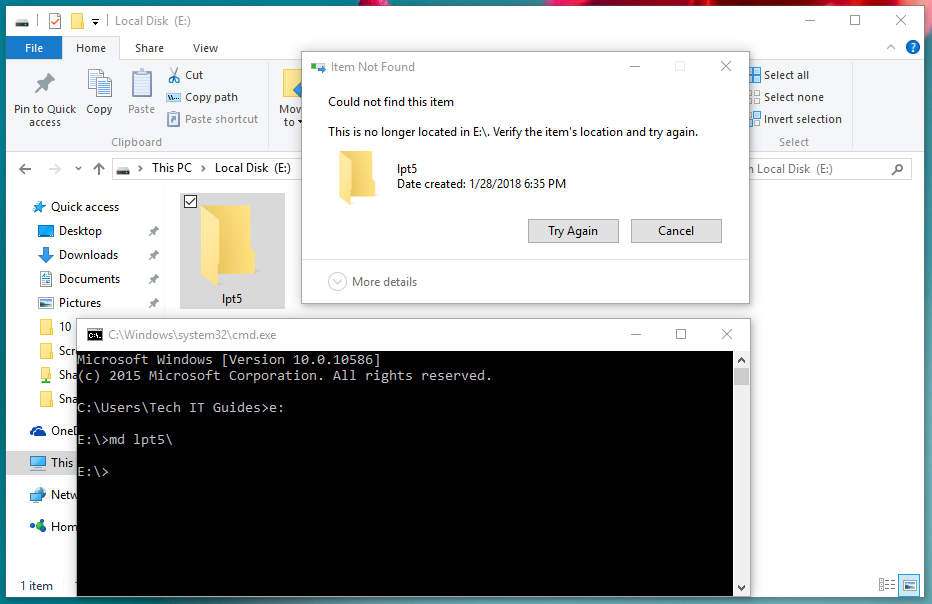 Remove or Create Undeletable Folder in Windows +How it Works