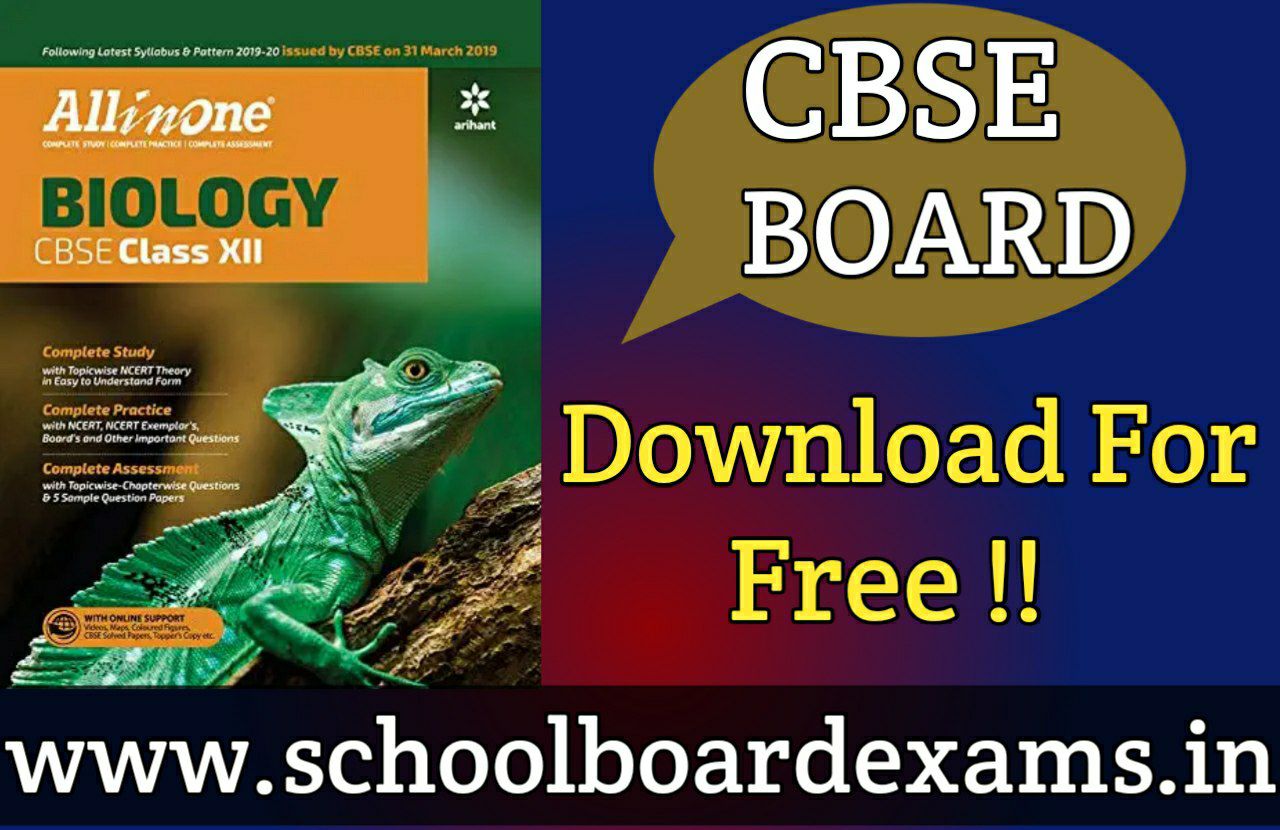 [PDF] ALL IN ONE BIOLOGY CLASS 12 BY ARIHANT | DOWNLOAD