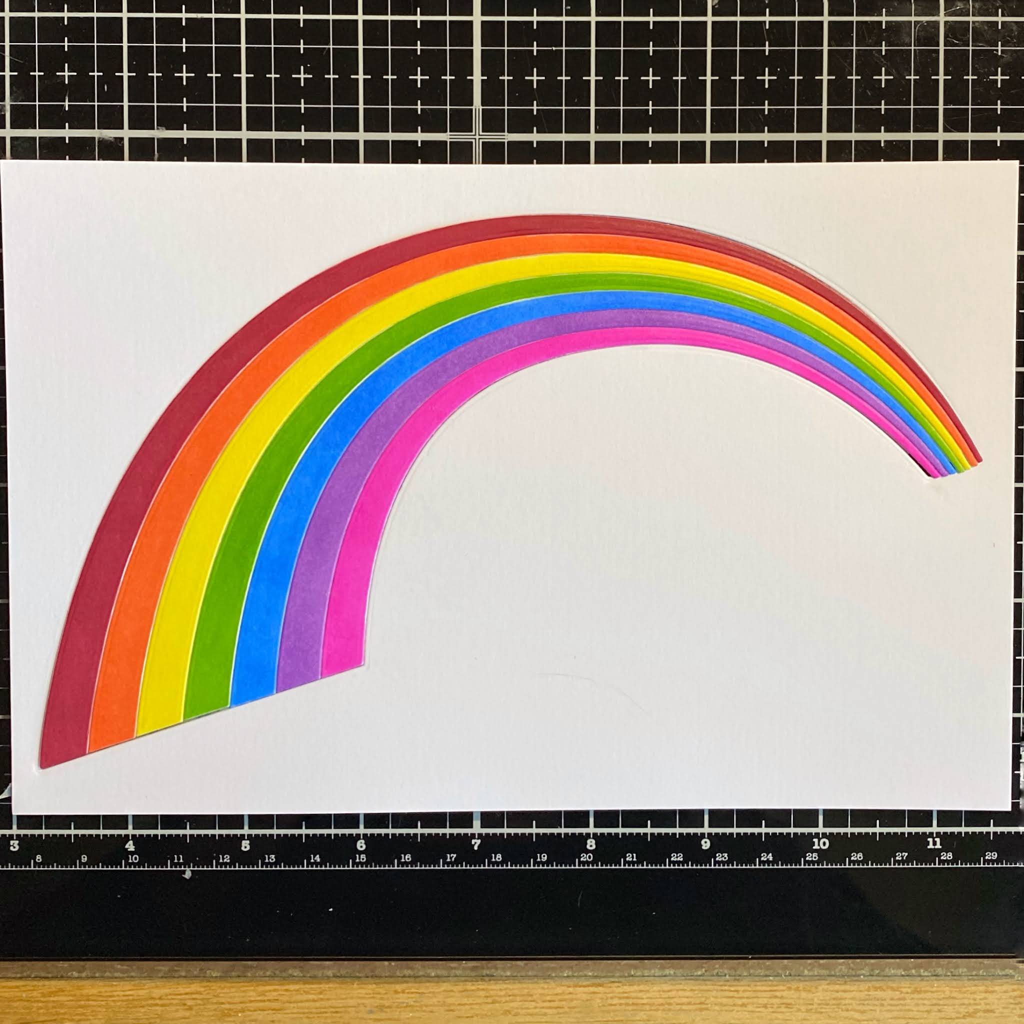Finding Your Niche: Hello Rainbow Slimline Card