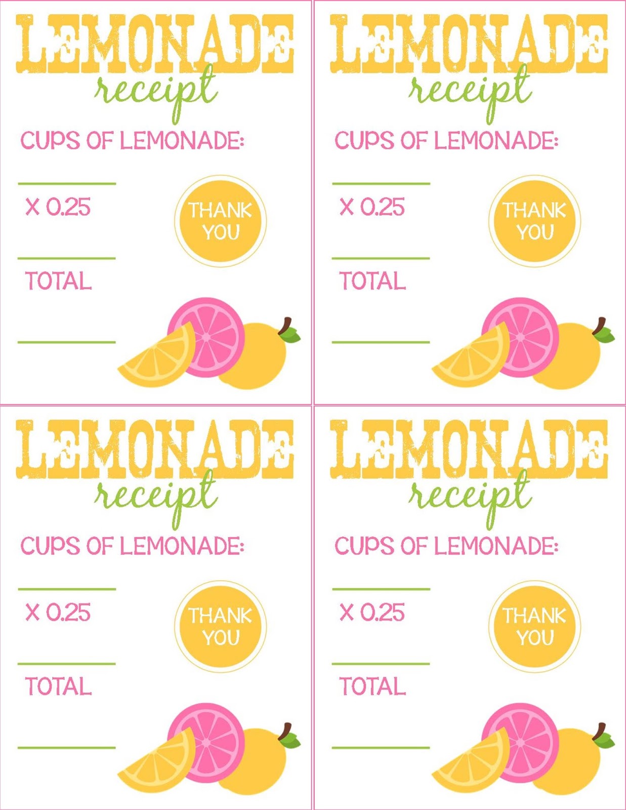 Recipes from Stephanie: Lemonade Stand Printables