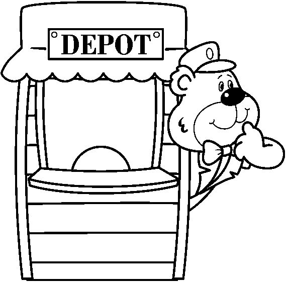 Carnival Ticket Booth Coloring Page Coloring Coloring Pages