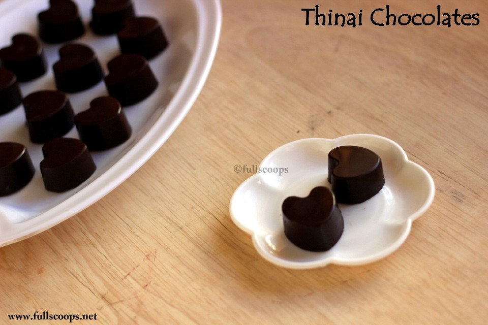 Thinai Chocolate | Foxtail Millet Chocolate ~ Full Scoops - A food blog ...
