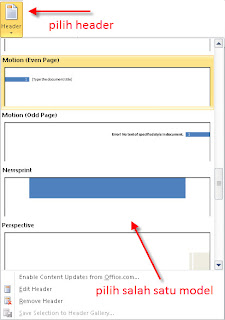 Cara Mempercantik Tampilan Microsoft Word dengan Header and Footer ...