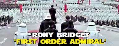 Rony Bridges interview | First Order Admiral | Star Wars