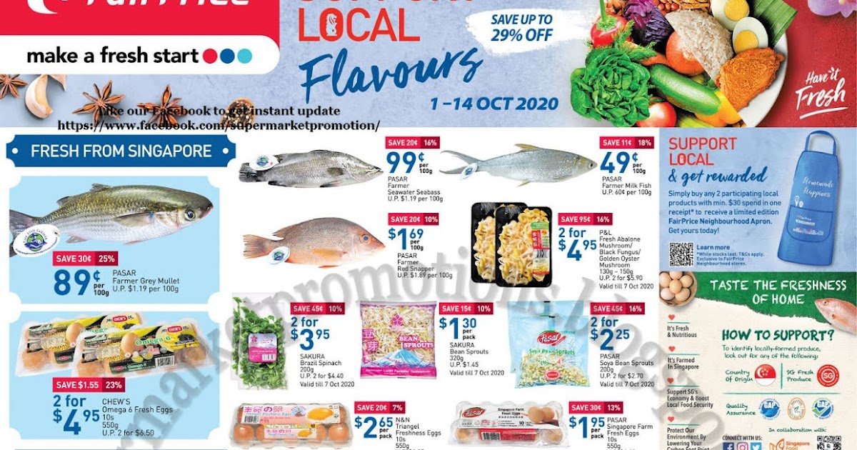 NTUC FairPrice Local Produce Promotion 01 - 14 October 2020 ...