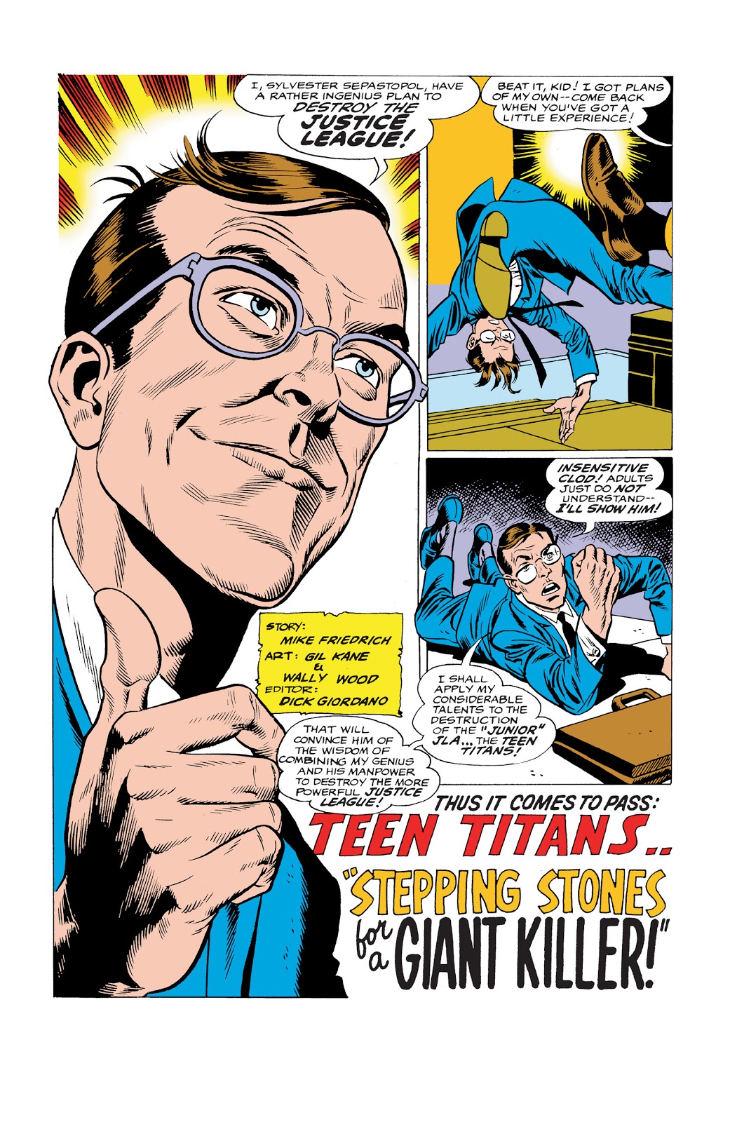 Stepping Stones For A Giant Killer! (TEEN TITANS #19) Gil Kane ...