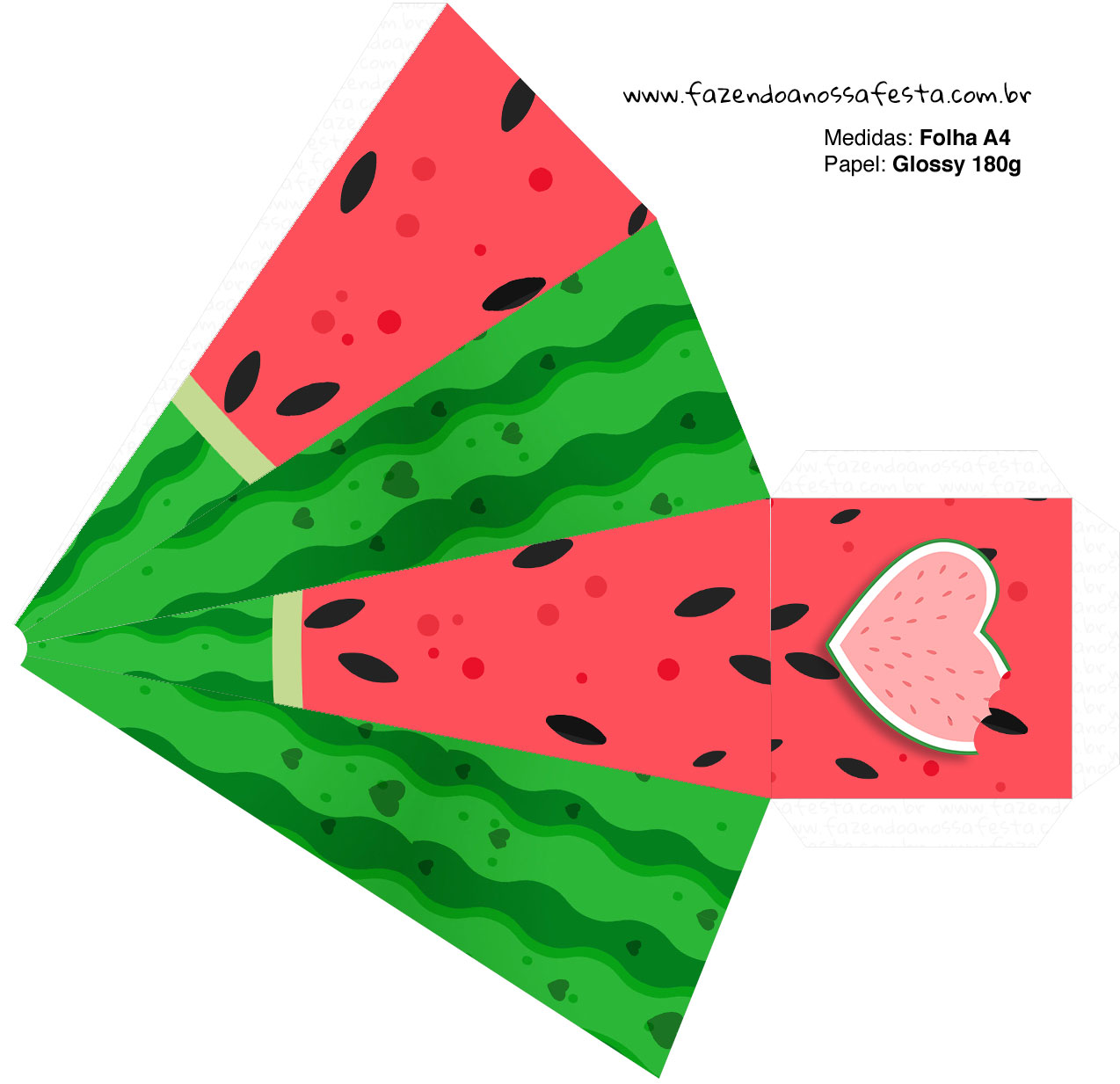 Watermelon Heart: Free Printable Boxes | Oh My Fiesta For Ladies!