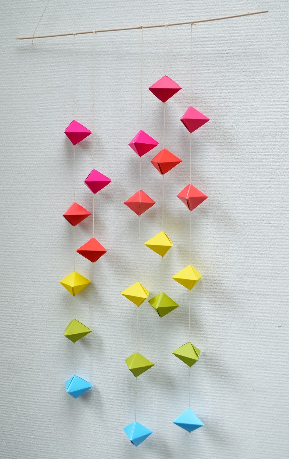 How To: paper diamond decoration (English & Nederlands)