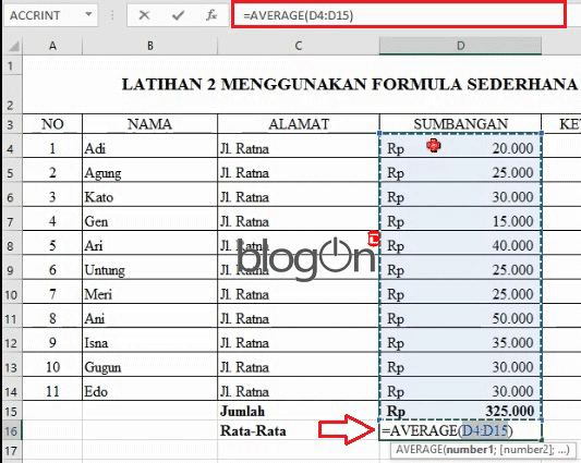 DATA TP Stiforp Indonesia Network Biz: Belajar Menggunakan Rumus ... DATA TP Stiforp Indonesia Network Biz: Belajar Menggunakan Rumus ...