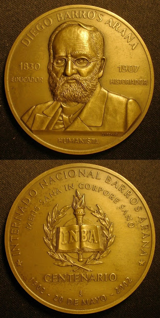 Cien Años Internado Nacional Barros Arana (INBA) | Medallas Chile