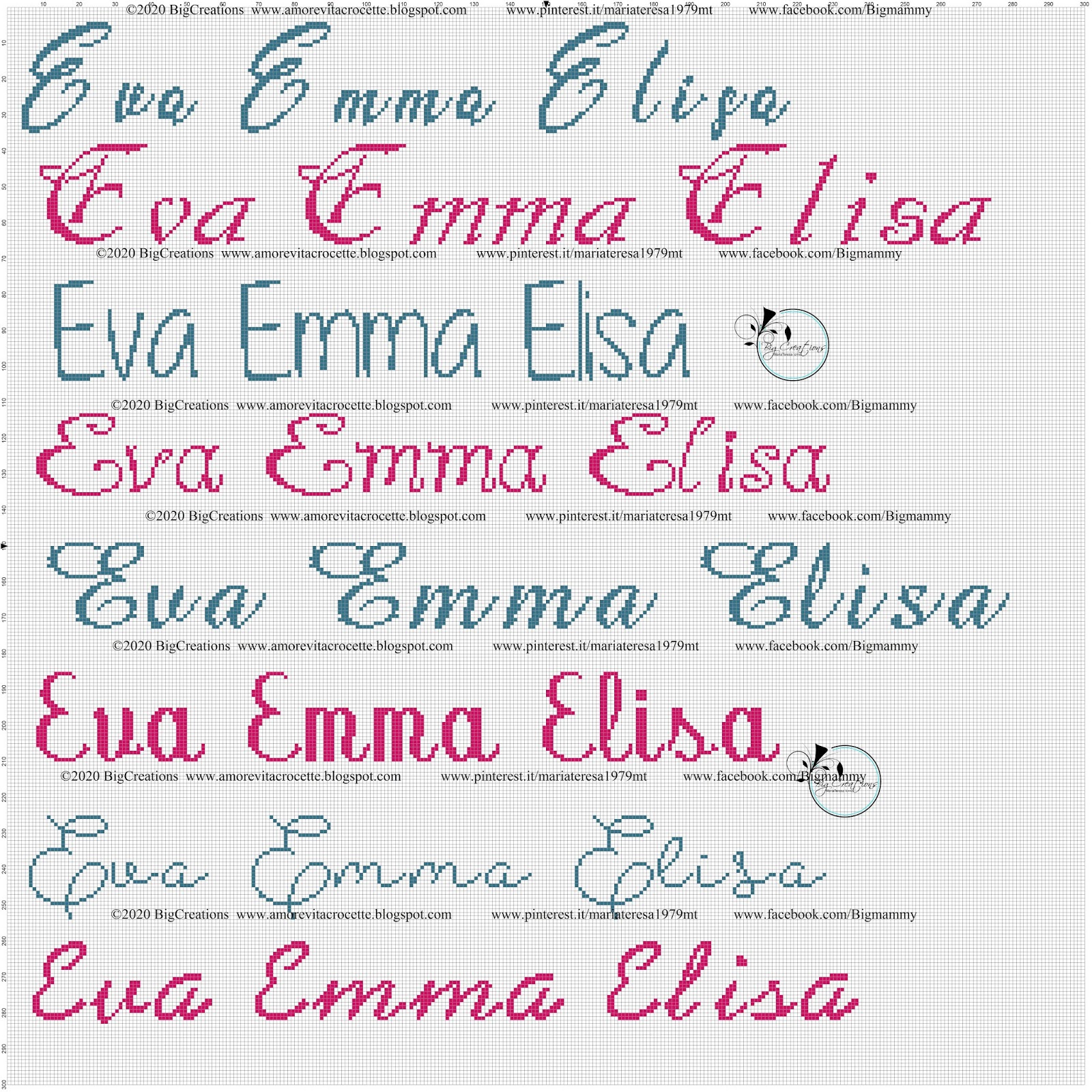 amorevitacrocette: Eva Emma Elisa