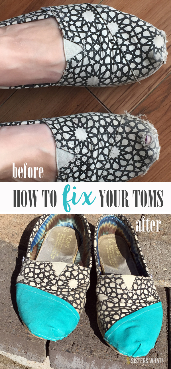 How to Fix and patch Your Toms - A Tutorial - Sisters, What!