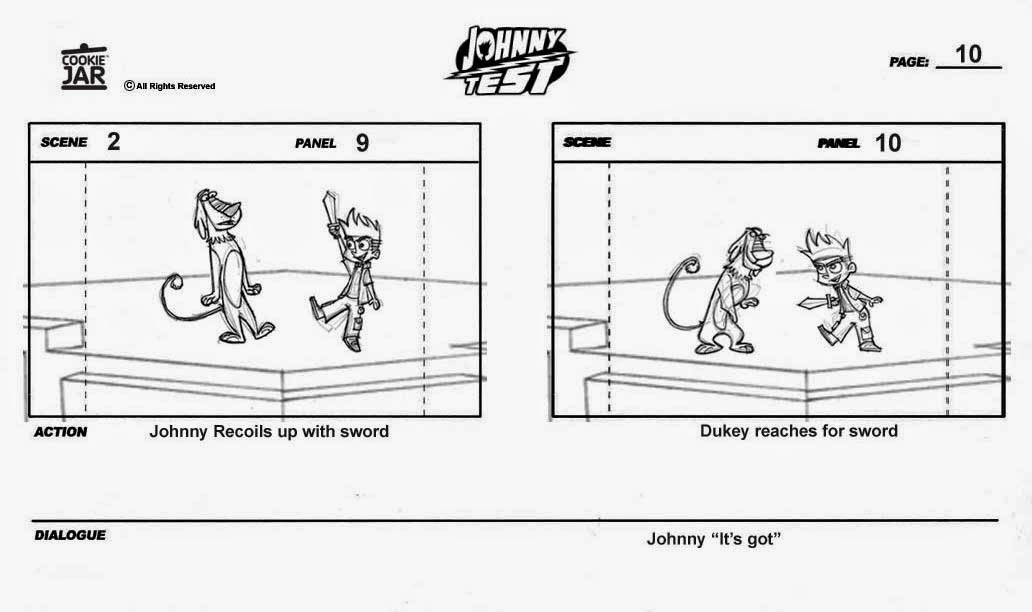 Shane Doyle animation,design,storyboards: StoryBoard- Johnny Test Teaser