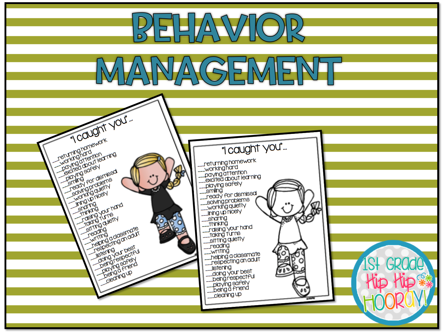 1st Grade Hip Hip Hooray!: Behavior Management