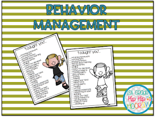1st Grade Hip Hip Hooray!: Behavior Management