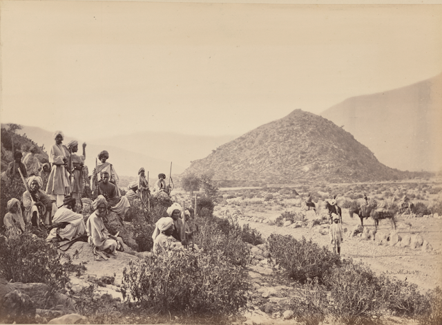 Afridi tribesmen at the Kohat Pass | History of Pashtuns