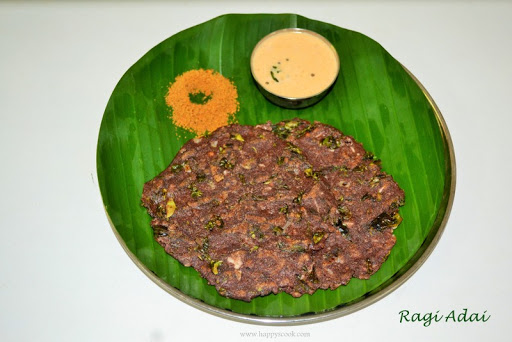 Ragi Adai Recipe | Finger Millet Adai | Ragi adai with drumstick leaves ...