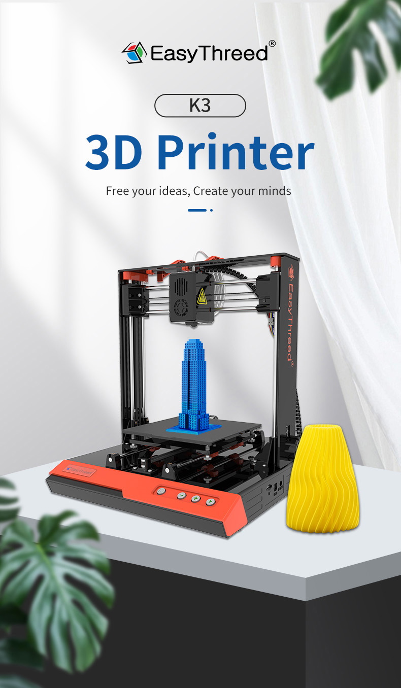 Easythreed® K3 3D Printer Kit 150X150X150mm Print Size with Hotbed ...