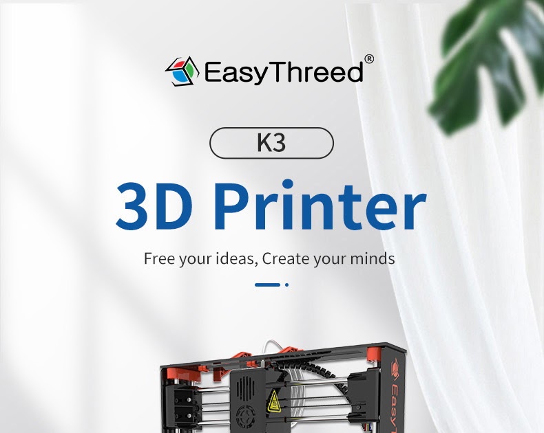 Easythreed® K3 3D Printer Kit 150X150X150mm Print Size with Hotbed Detachable Magnetic Platform ...