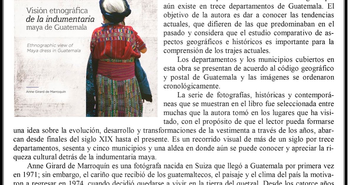 Que el azar te acompañe...: Visión etnográfica de la indumentaria maya ...