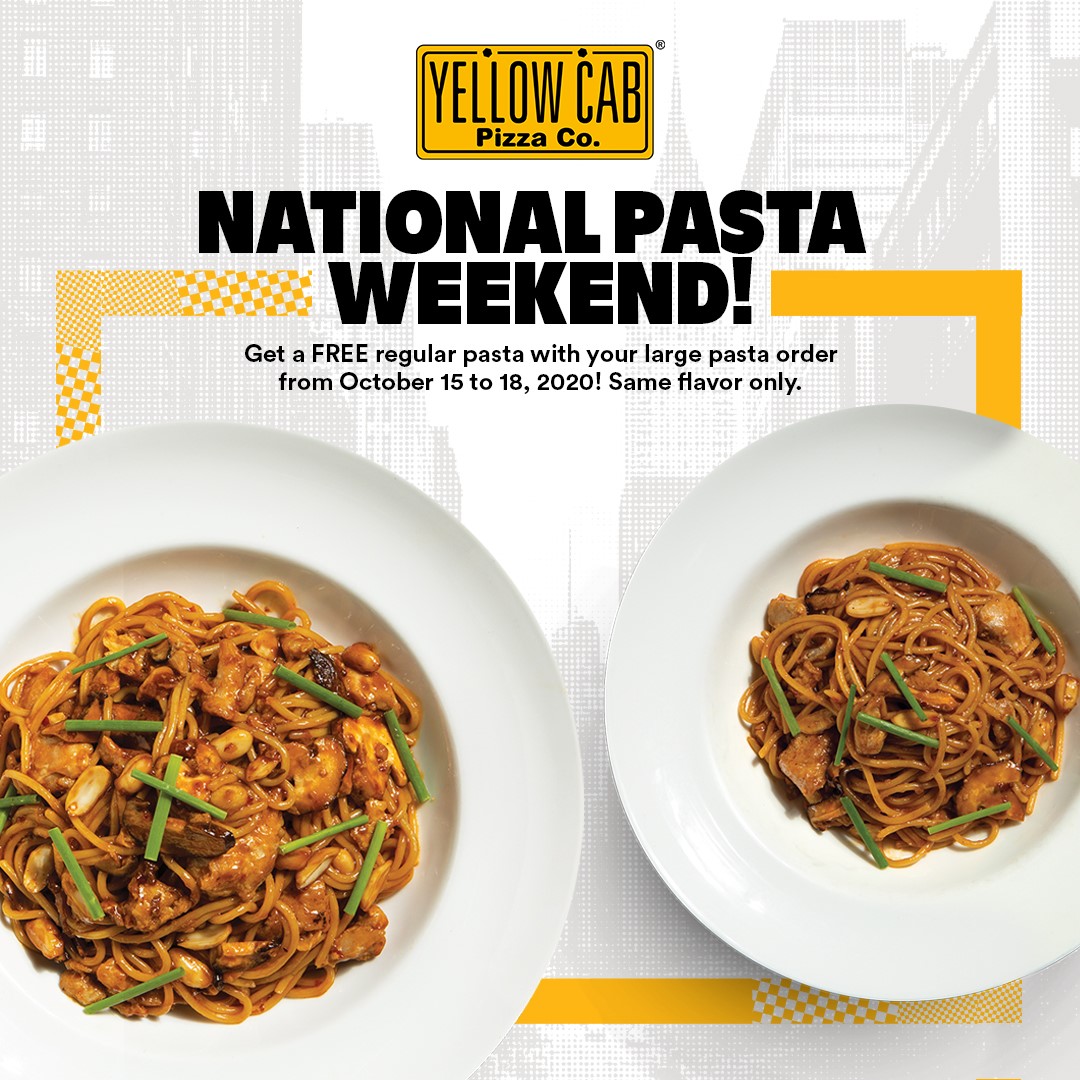 Manila Shopper: Yellow Cab National Pasta Weekend Promo: Oct 2020