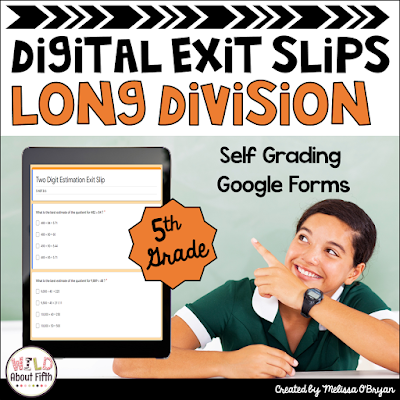 Using Math Exit Slips in Google Classroom | Wild about fifth grade
