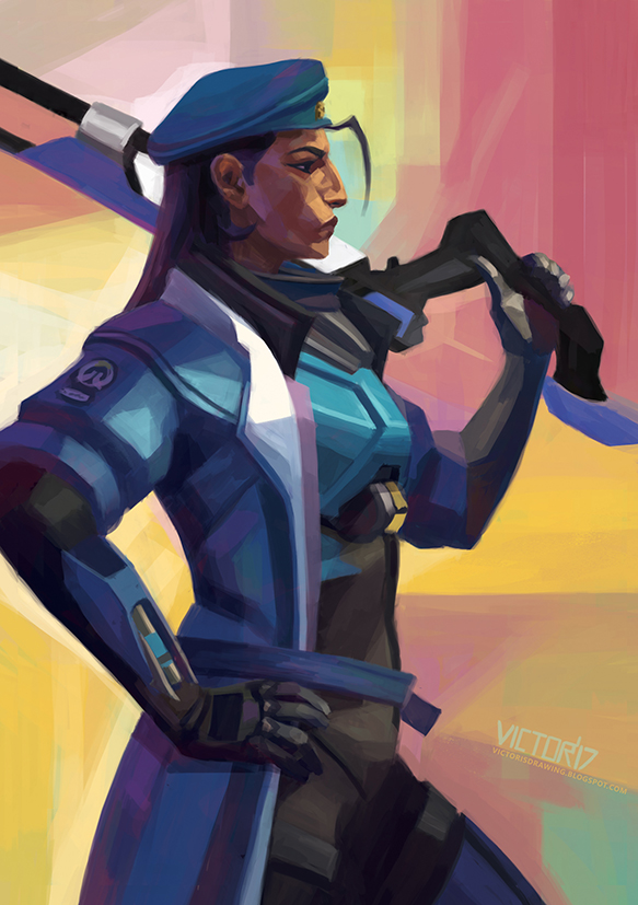 VICTOR IS DRAWING: ANA-OVERWATCH