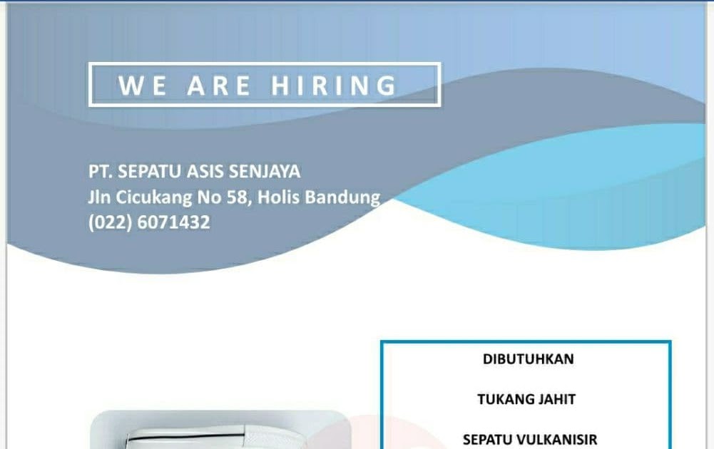 Lowongan Kerja Tukang Jahit Sepatu Vulkanisir PT. Sepatu Asis Senjaya ...