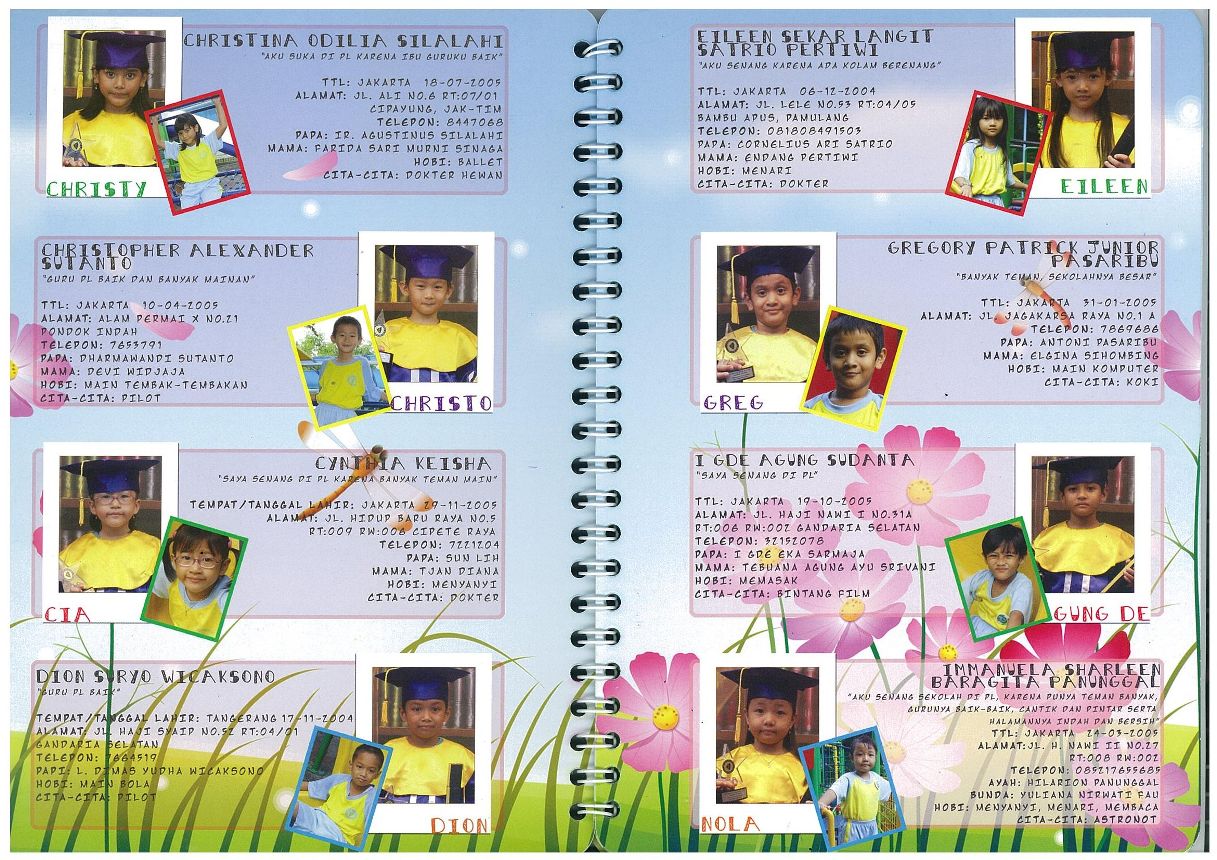Keluarga Kecapi dan Kisahnya: Yearbook TK Nadhisa, 2011