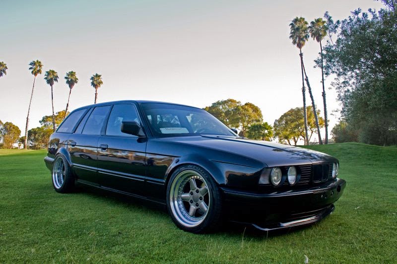 The Sport Wagon Enthusiast : Turbocharged E34 Touring Shreds Tires ...