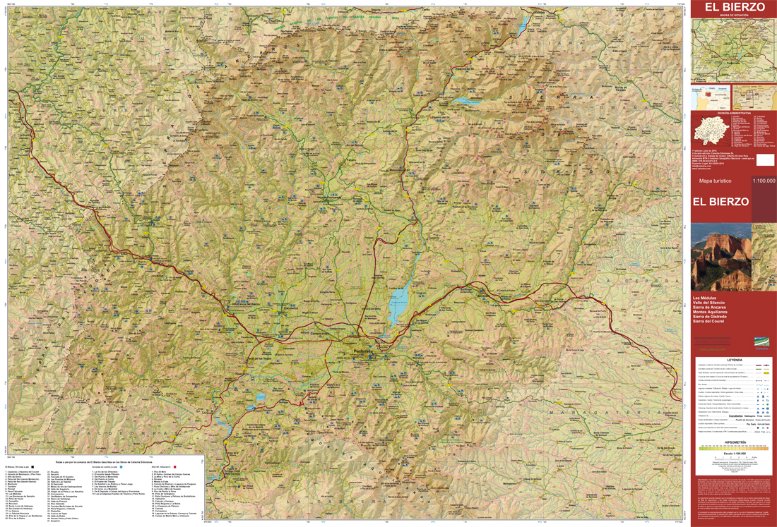EL BLOG DE CALECHA: EL BIERZO. MAPA TURÍSTICO