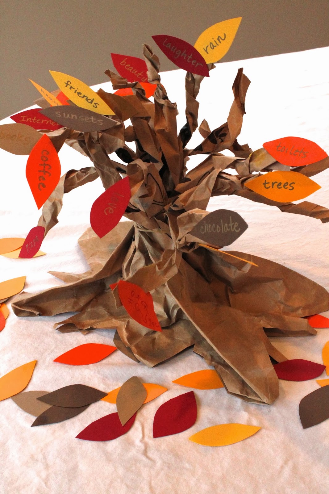 Recycled Thanksgiving Tree Craft | Motherhood and More