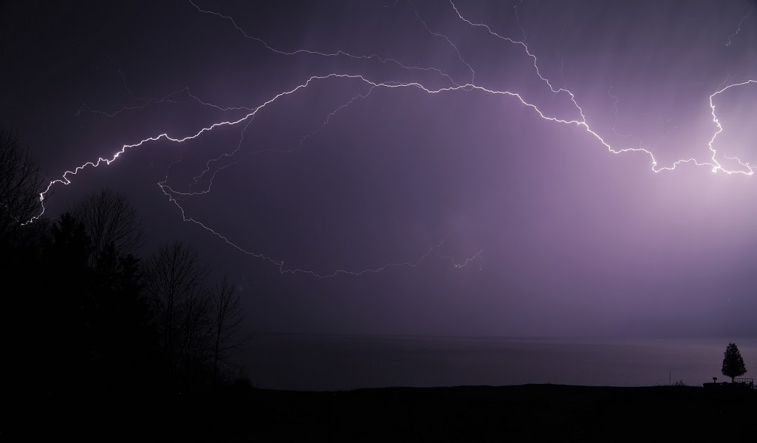 Mostly Nerd (but not always): Lightning over Lake Michigan 4/5/2021