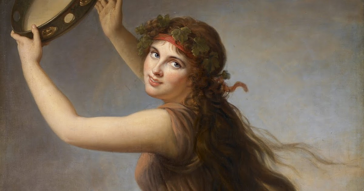 Portrait of Emma (Lady Hamilton) as a Bacchante by George Romney 1790