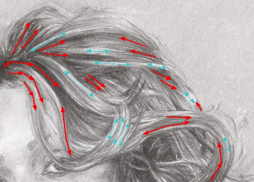 THE ART STUDIO: Technique On How To Draw Realistic Hair