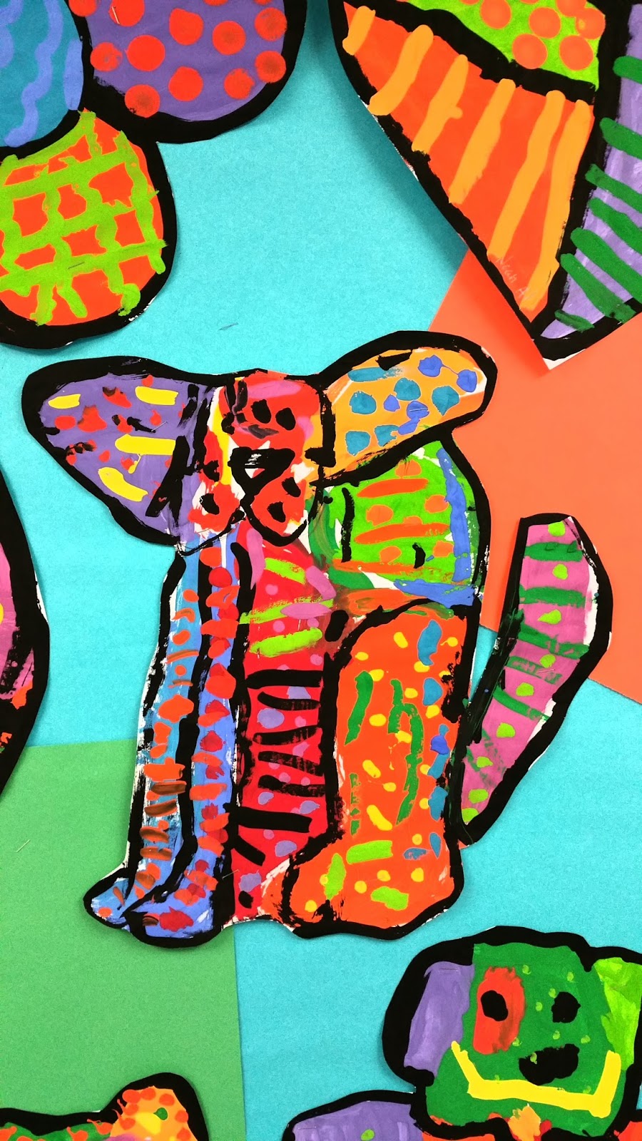 Paintbrush Rocket: 2nd Grade Romero Britto Cats and Dogs!