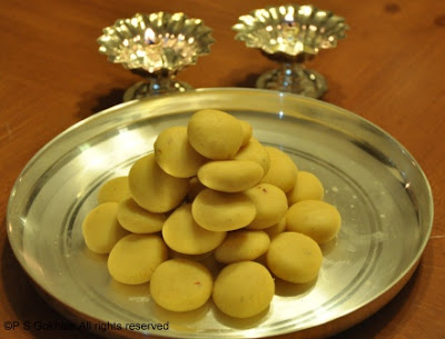 Recipes for all Occasions: Kesar Pedha/Peda