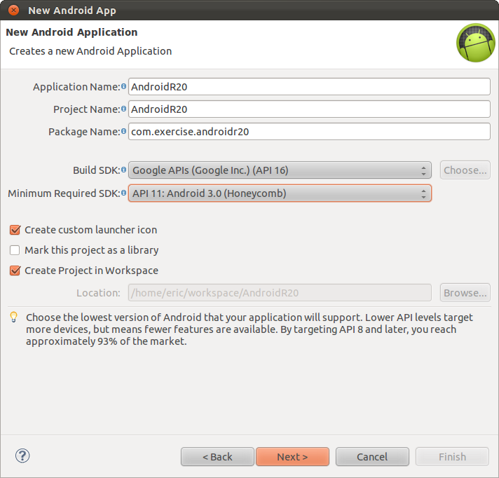 Android-er: Android SDK Tools, Revision 20 now support Application ...