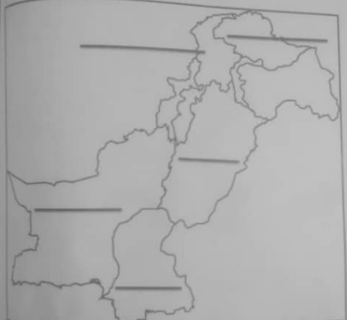 Map of Pakistan for kids worksheet for kids - fusionstories