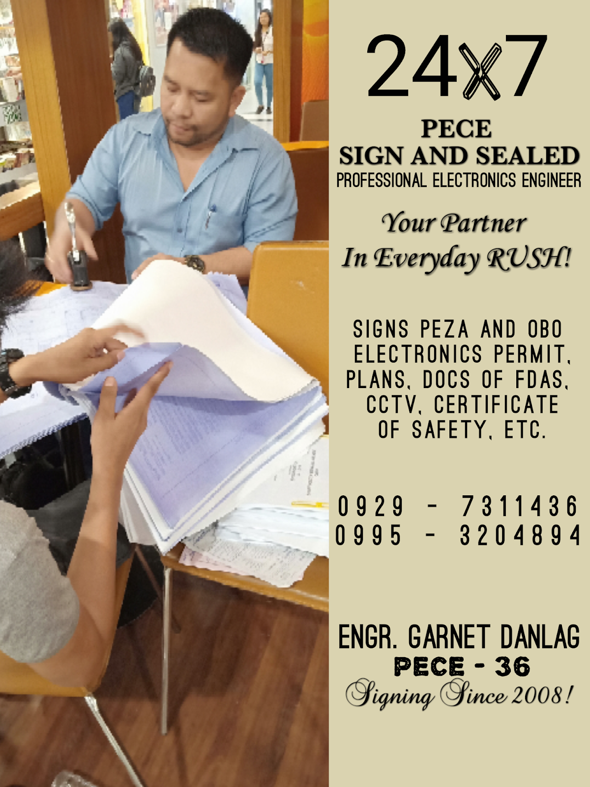 Professional Electronics Engineer SIGN and SEAL Professional Electronics Engineer SIGN and SEAL