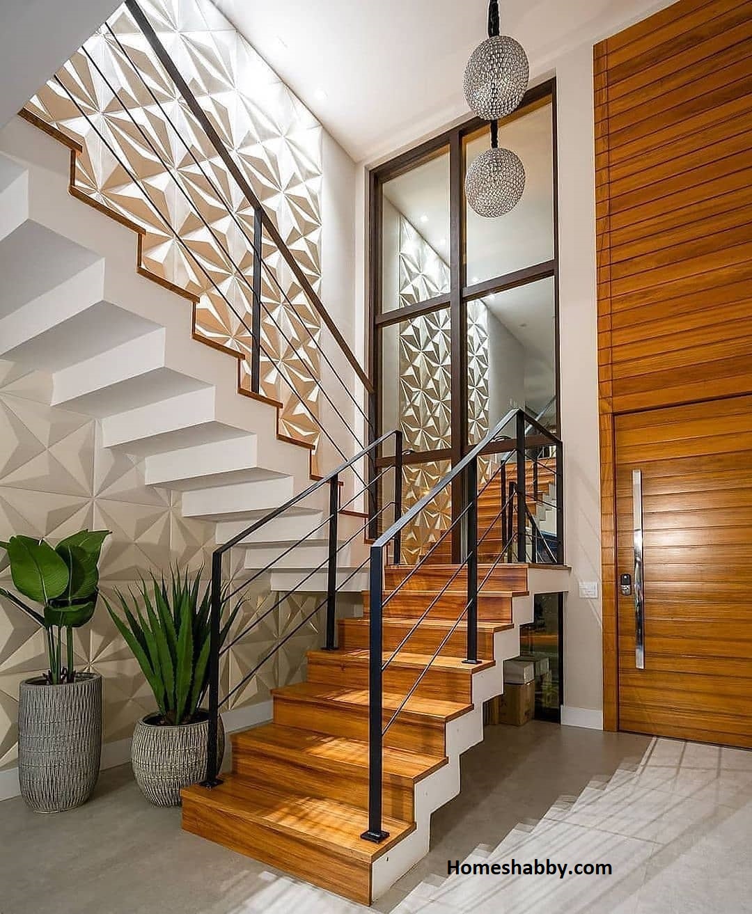 6 Ide Desain Tangga Rumah Minimalis dengan Bentuk L, Paling Banyak ...