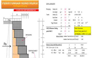 PERHITUNGAN KONSTRUKSI BRONJONG FORMAT EXCEL - Konsultan Teknik Sipil