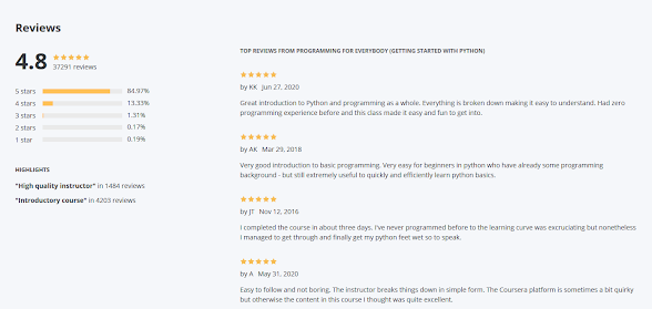 Review - Is Coursera's Python for Everybody Specialization worth it in ...