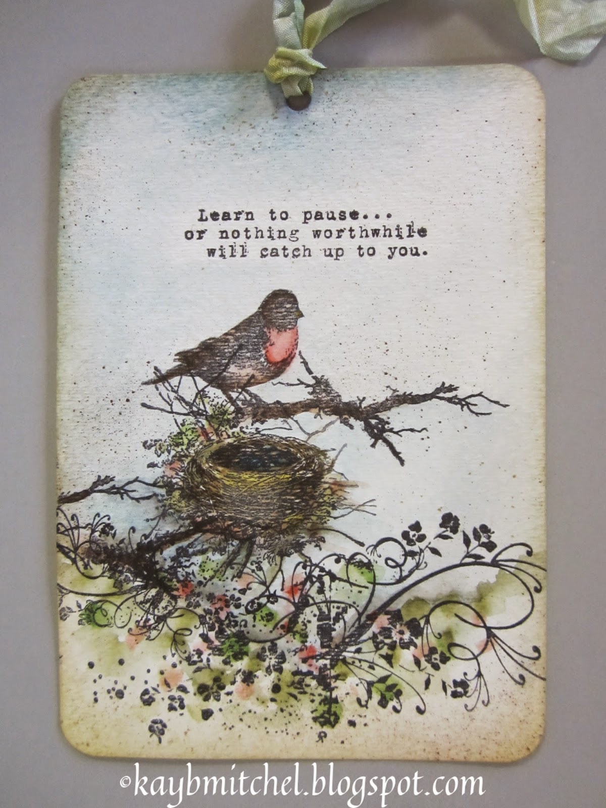 Fabri-K-tions by Kay B Mitchell: CC3C Challenge 20 - Watercoloring