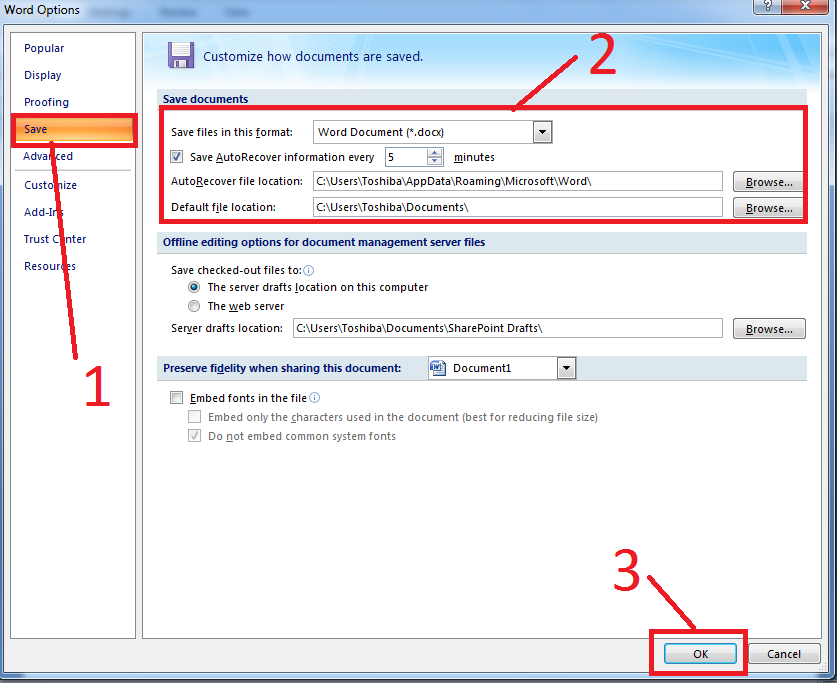 Cara Mengatur AutoRecovery di Microsoft Word - Blogger Toraja