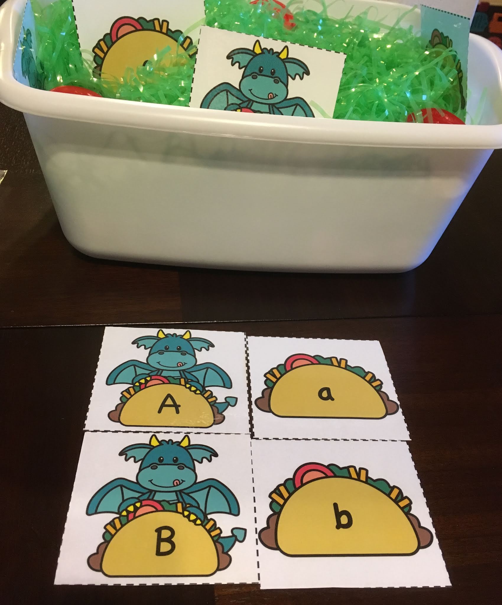 My life as a Kindergarten Teacher: Dragons Love Tacos Centers